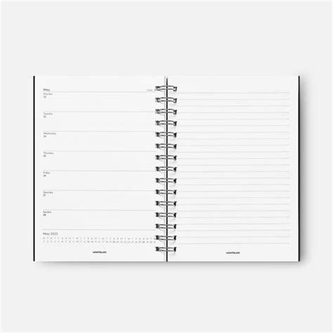 Envelope Notebook Refill 146 Small Black Calendar 18 Months
