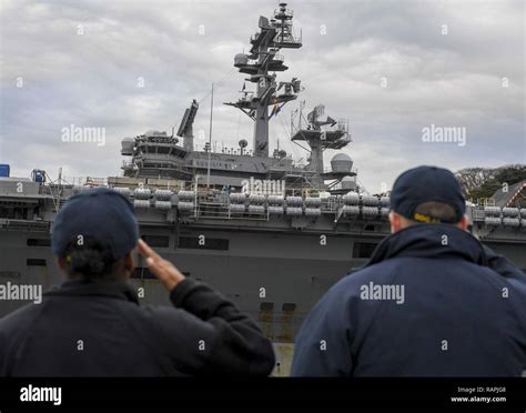 YOKOSUKA Japan Feb 24 2017 Sailors Assigned To The Arleigh Burke