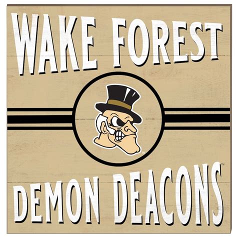 Wake Forest Demon Deacons 10 X 10 Retro Team Sign
