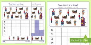 Toys Count And Graph Worksheet Worksheet Teacher Made