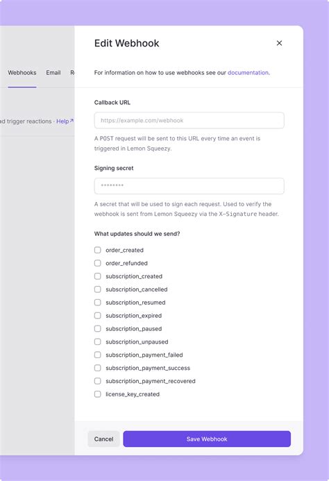 Staying In Sync With Webhooks Lemon Squeezy