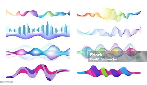 곡선 파도 및 메쉬 질감으로 음파를 오디오하고 조정합니다 벡터 절연 노이즈 이퀄라이저 노래 효과의 시각화 작곡 동작 소용돌이 및