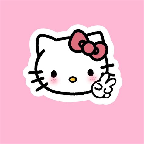 Hello Kitty Sticker Peace