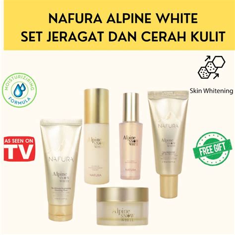 Nafura Alpine White Set Jeragat And Cerah Kulit Shopee Malaysia