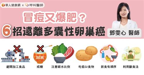 冒痘又爆肥？6招遠離多囊性卵巢症！醫：改善胰島素阻抗、身體慢性發炎是關鍵 華人健康網 專業即時優質的健康新聞及資訊分享平台業即時優質的