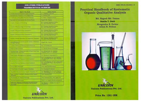 Pdf Practical Hand Book Of Systematic Organic Qualitative Analysis