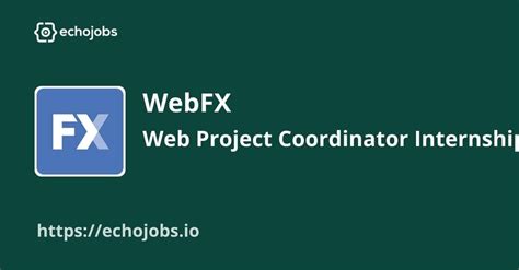 Hiring Web Project Coordinator Internship Html Rfrontenddevjobs