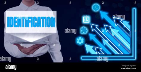 Hand Writing Sign Identification Business Overview An Action Or Procedure To Identify Someone