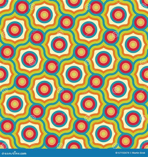 Vector Modern Seamless Colorful Geometry Pattern Color Abstract Stock