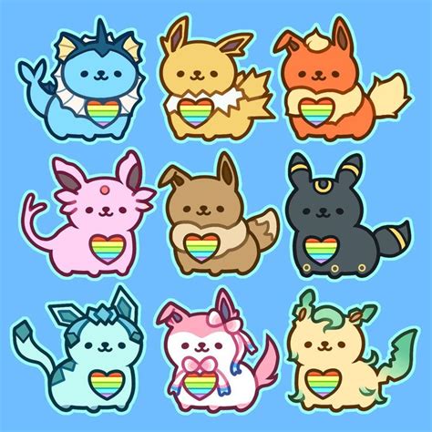 Pride Pokemon Eeveelutions
