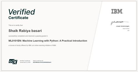 Rabiya Shaik On Linkedin Machinelearning Python Datascience Edx