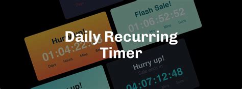 Daily Recurring Timer Shopify Essential Countdown App