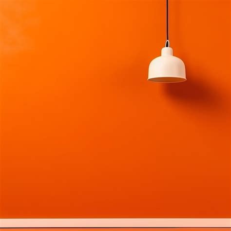 Premium Photo Orange Wall