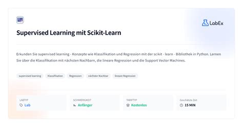 Supervised Learning Konzepte Machine Learning Tutorial Labex