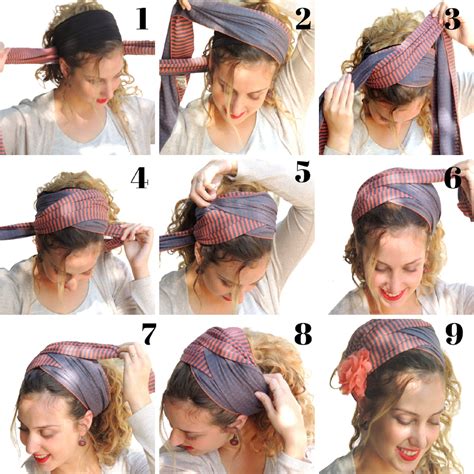 How To Tie My Scarf Diagonally Amazing Headband Bandana Tichel Snood Head Scarf Head