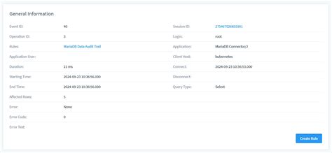 MariaDB Data Audit Trail