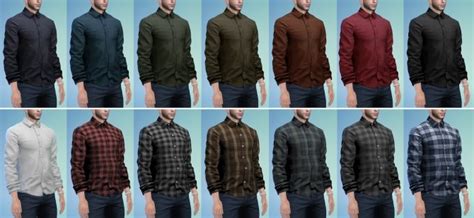 Button Up Shirt At Darte77 The Sims 4 Catalog