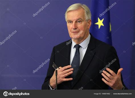 European Commissions Brexit Negotiator Michel Barnier Stock