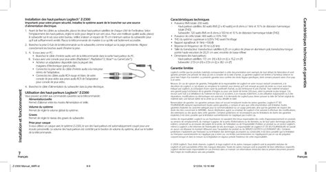 Logitech Z Users Manual