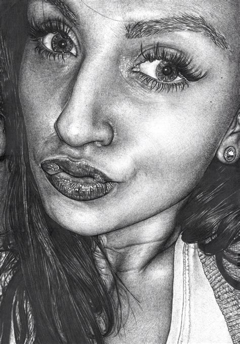 Black Biro Drawing By Ruth Bilham Commission Your Own From £200 Get