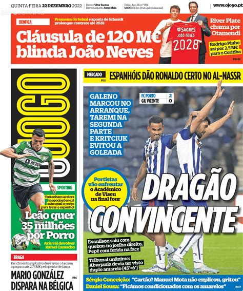 O Jogo dez Jornais e Revistas SAPO pt Última hora e notícias de hoje atualizadas
