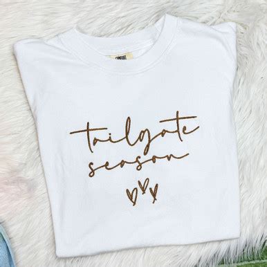 Tailgate Season Embroidered Tee