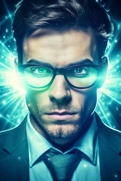 Premium Ai Image A Man With Glasses And A Tie That Saysscience