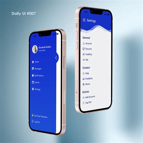 Daily Ui 007 Setting Page On Behance