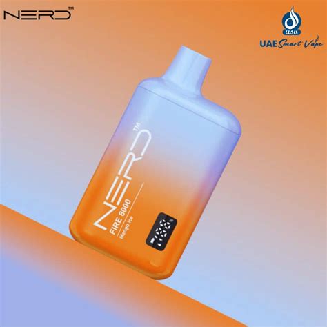 Nerd Fire Mango Ice 8000 Puffs Disposable Vape Uaesmartvape