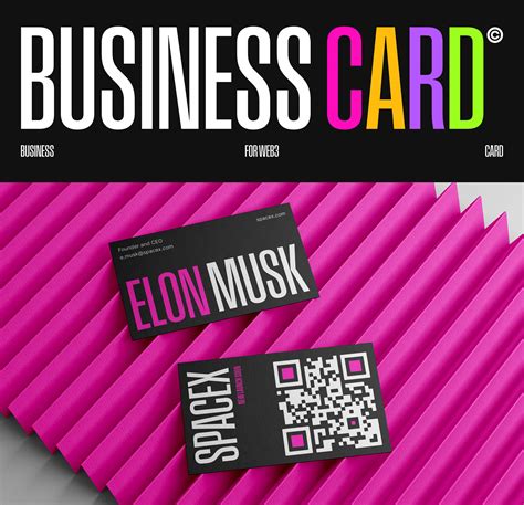 Elon Musk Business Card Concept Behance