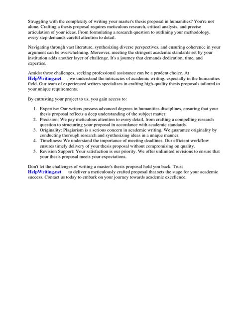 Masters Thesis Proposal Example Humanities Pdf Thesis Doctor Of