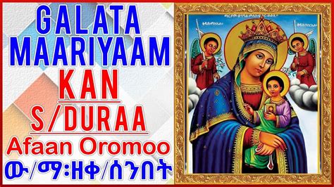 🔴🔴galata Maariyaam Kan Sanbata Duraa🔴🔴ውዳሴ፡ማርያም ዘቀዳሚት፡ሰንበት