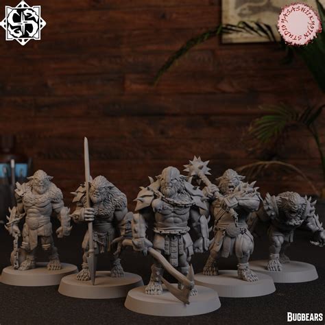 Bugbears 3d Printed Fantasy Tabletop Miniatures 28mm 100mm