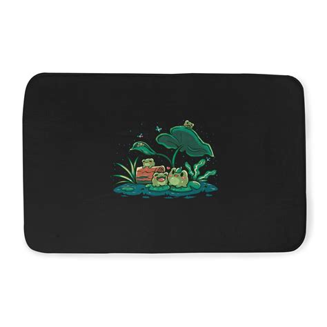 Froggy Friends None Memory Foam Bath Mat Techranova By Teefury