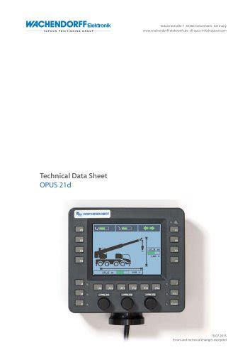 Opus B2 Full Topcon Electronics Gmbh And Co Kg Pdf Catalogs
