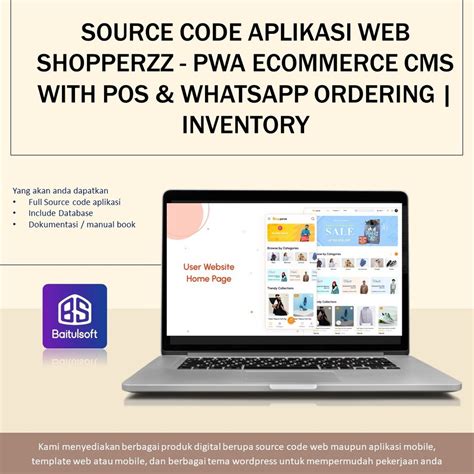 Jual Source Code Aplikasi Web Shopperzz Pwa Ecommerce Cms With Pos