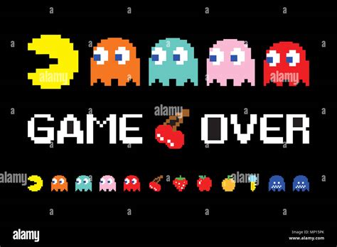 pac man game over screen