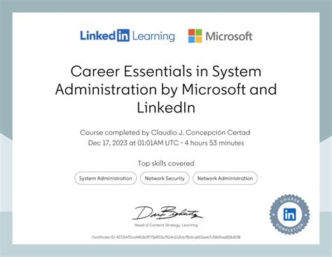 Career Essentials In System Administration By Microsoft And Linkedin
