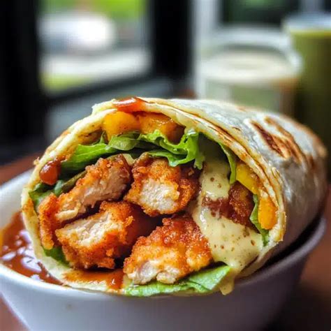 Crispy Bbq Chicken Wrap Snack In Style