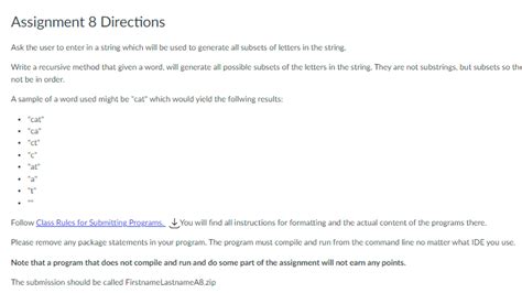Solved Assignment 8 Directions Ask The User To Enter In A