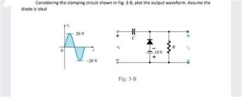 solved considering the clamping circuit shown in fig 3 8