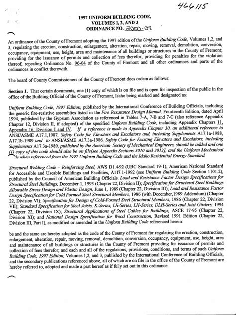 2000 08 Uniform Building Code Vols 1 2 3 Pdf Pdf Fee Building Code