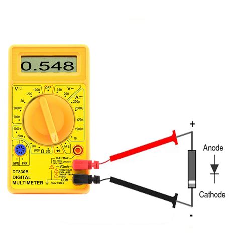 How To Test Diode Using Digital Multimeter Electronic Notes