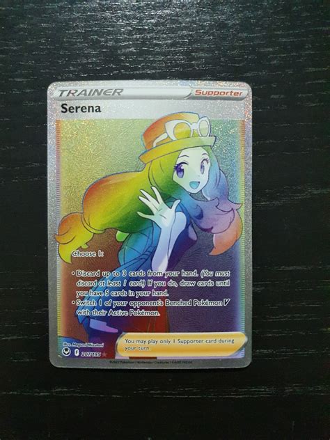 Serena Rainbow Trainer Card Pokemon Silver Tempest Hobbies And Toys