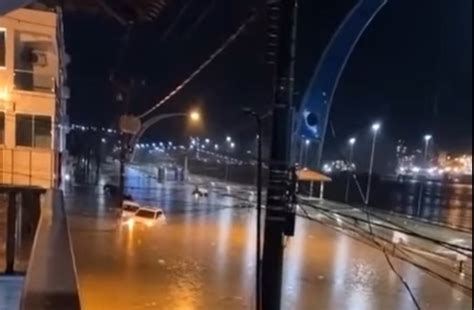 Após chuvas fortes em Santarém nível do Rio Tapajós sobe e fica a 21cm