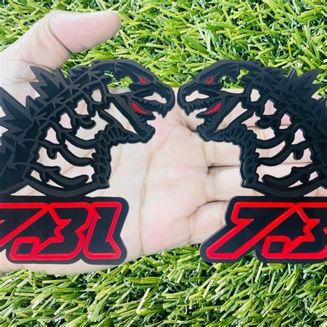 Ford 7 3 Godzilla Badges Etsy