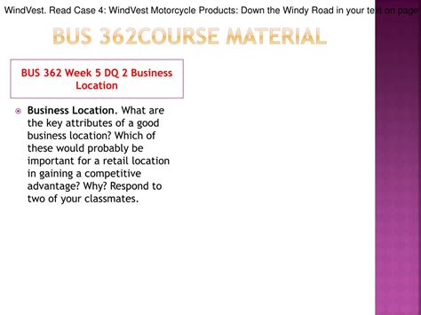 Ppt Bus 362 Course Material Ashbus362dotcom Powerpoint Presentation