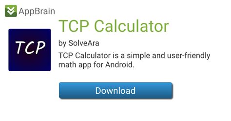 Tcp Calculator For Android Free App Download