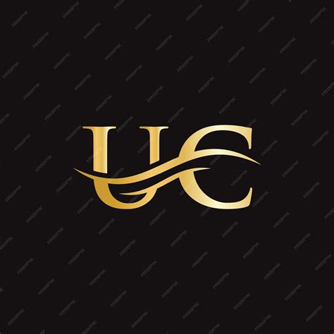 Premium Vector Monogram Letter Uc Logo Design Vector Uc Letter Logo