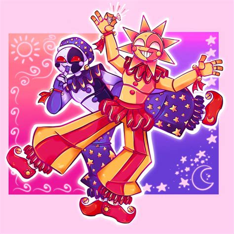 Sundrop And Moondrop Fnaf Poster Print Etsy